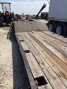 1982 53ft double drop semi trailer w/dove tail & ramps & outriggers ...
