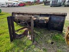 11ft root spring scraper snow plow, 39" tall, with bracket - Schmid Auction