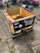 Metal cage plastic forklift tote - Schmid Auction