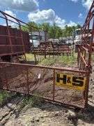 H&S Small square hay rack wagon - Schmid Auction