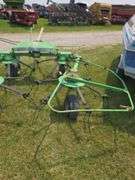 Duetz/Fahr 4 Basket Tedder, KH2.52, Good Tires - Schmid Auction