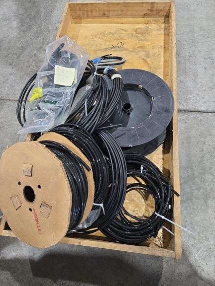 Pallet of Black Cable, Polyurethane - Schmid Auction