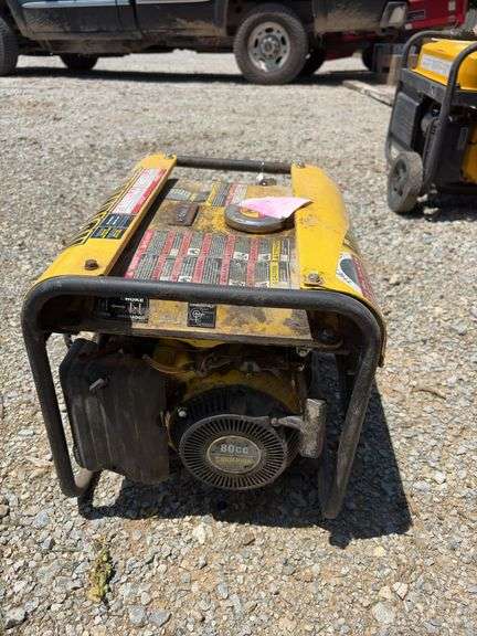 Champion 80cc generator - Schmid Auction