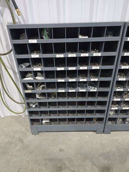 4ft Tall Large Bolt Bin with washers, bolts, and nuts - Schmid Auction