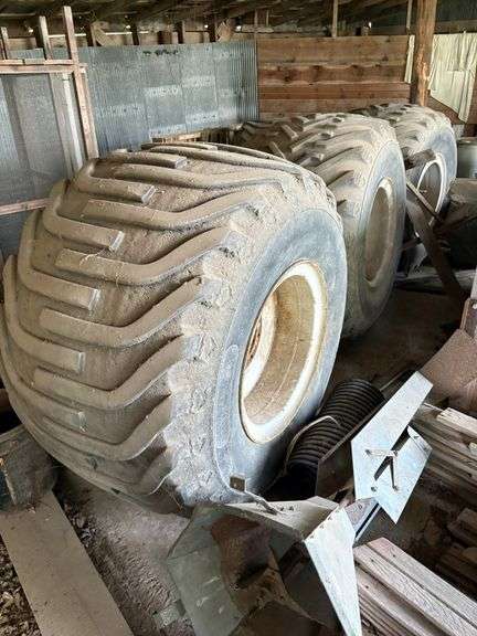 4 Terra Tires 48x31-20 10 Ply, 9 Bolt - Schmid Auction
