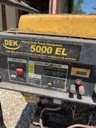 DEK heavy duty power equipment 5000EL generator, electric start ...