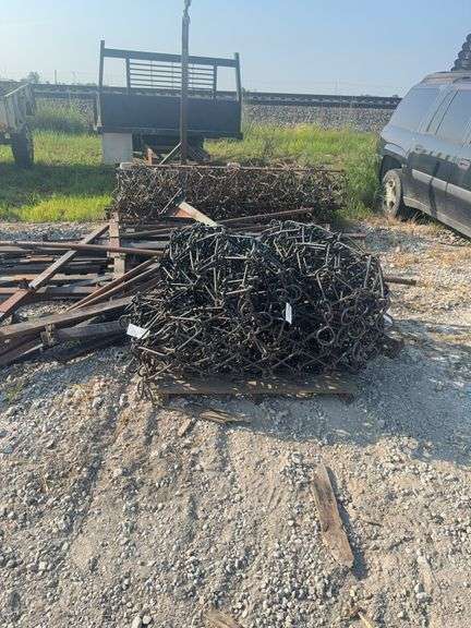 Mounted 35ft bedspring harrow with brackets, mounted 40ft bedspring ...