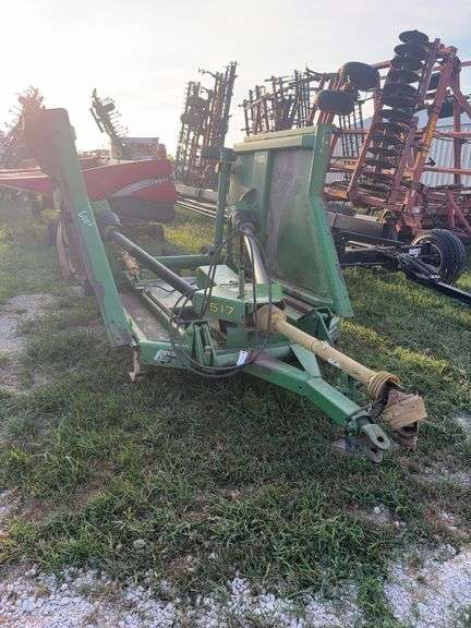 John Deere 1517 batwing mower, 15ft, small 1000PTO - Schmid Auction