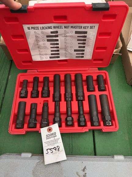 16pc locking wheel nut master key set - Schmid Auction