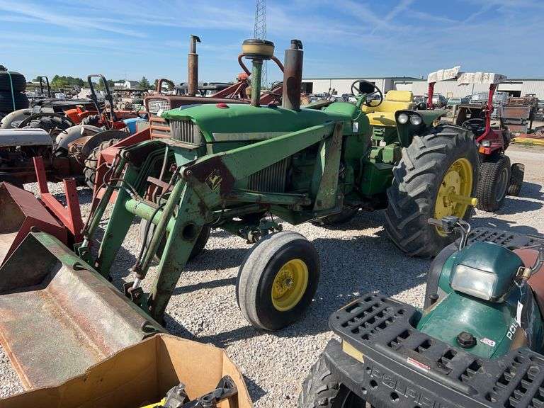 1965 John Deere 4020 with loader, 8 speed synchro transmission, diesel ...