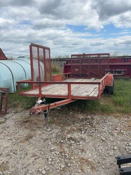 2004 Heartland 6.5x14 Utility Trailer with rear and side ramps, with ...