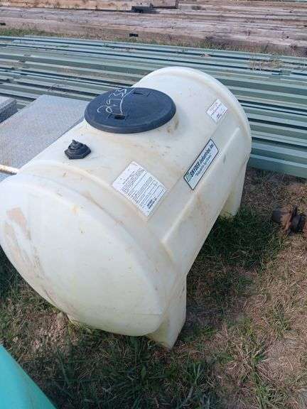 110-gallon plastic tank - Schmid Auction