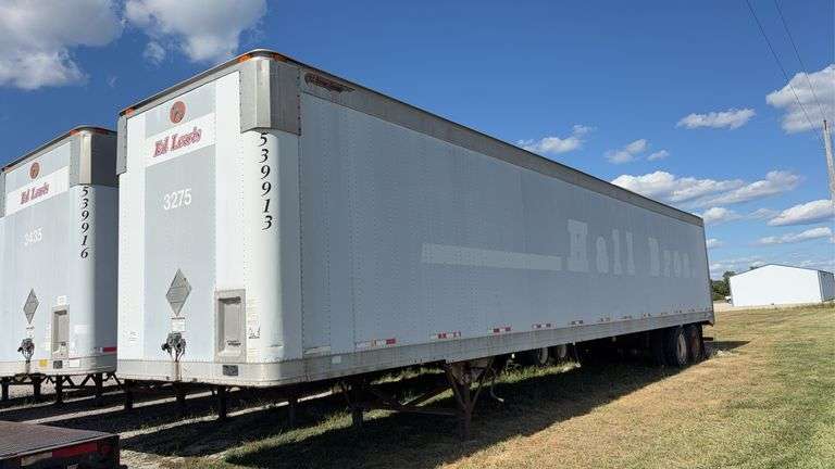 2000 53ft Great Dane box van semi-trailer, VIN- 1GRAA0624YB021739 ...