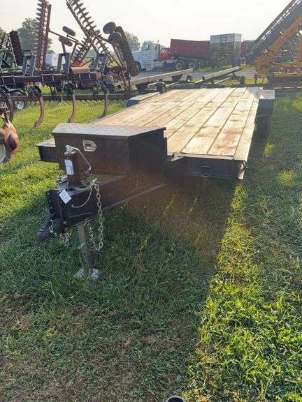 1974 INTL Trailer, 18ft x 4ft dovetail, 82'' wide, bumper hitch, with ...