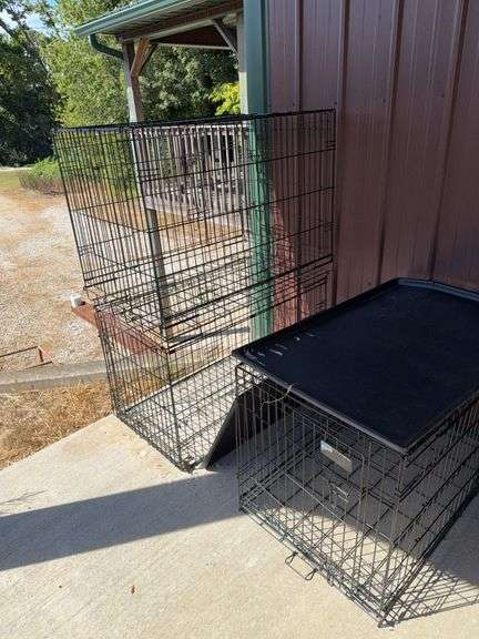 3 Large Pet Cages, 36'' long - Schmid Auction