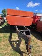 Pull Type Dump Bed Trailer, 16ft bed, Single Axle with rear door, Scissor Hoist, Runs off Hyd ...