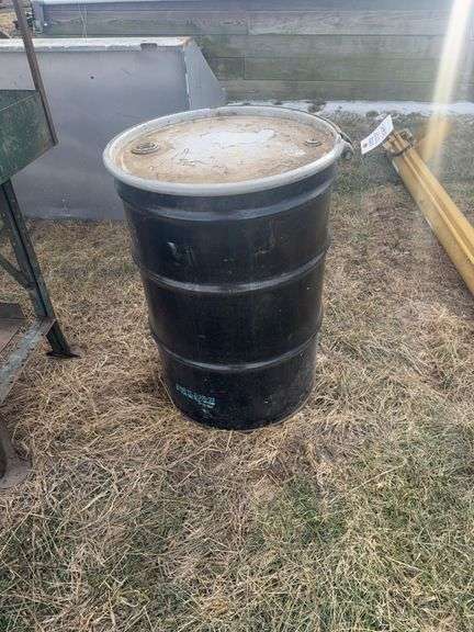 Steel barrel with lid - Schmid Auction