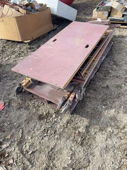 Pallet of Scaffolding with caster wheels on bottom - Schmid Auction