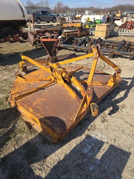 3pt 6ft rotary mower, good gear box, and blades, - Schmid Auction