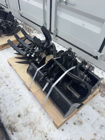 Mini excavator attachment kit Model: 12EX-ATA, Quick Attach, 3 ditching ...
