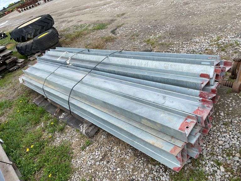 20pcs of 11ft-2" Long I-Beams 6"x4" - Schmid Auction