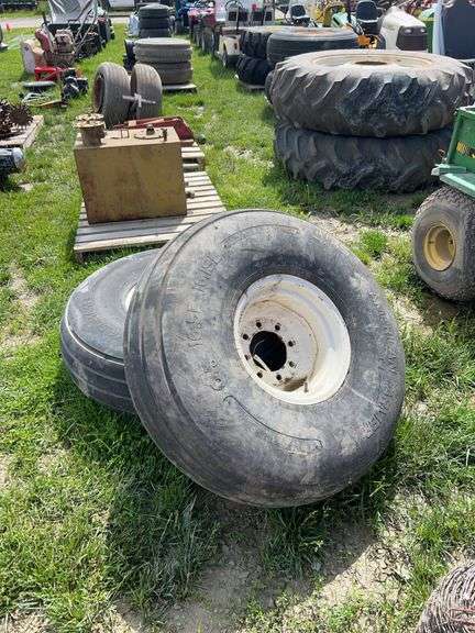 2 16.5L-16.1SL spare tires on 8 bolt rims - Schmid Auction