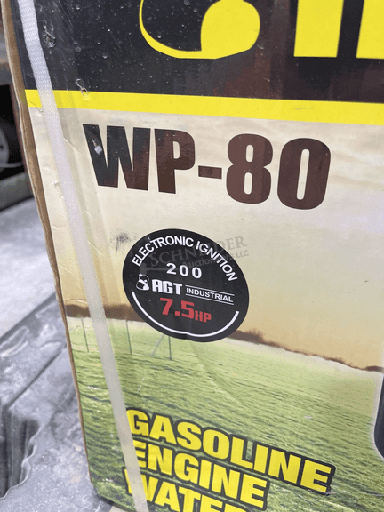 Unused AGT WP-80 gas engine water pump - Schneider Auctioneers LLC