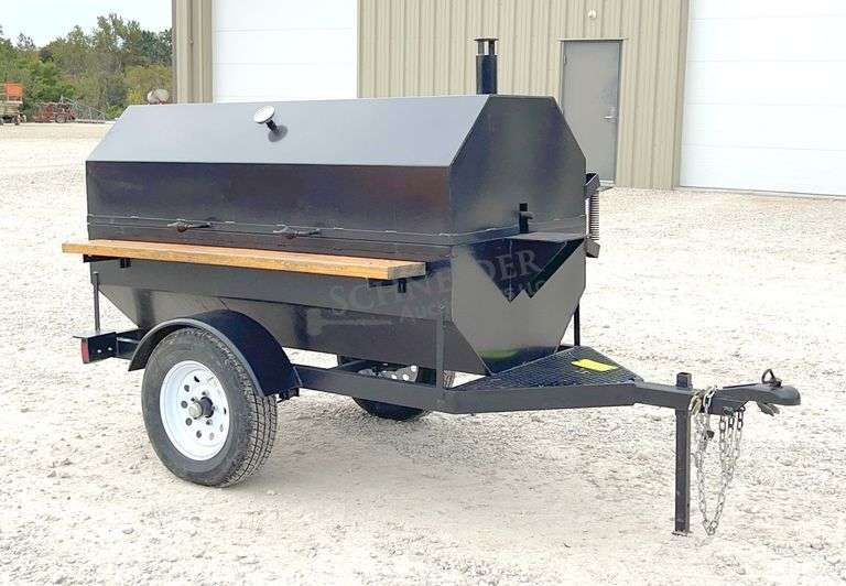 Homemade BBQ trailer - Schneider Auctioneers LLC