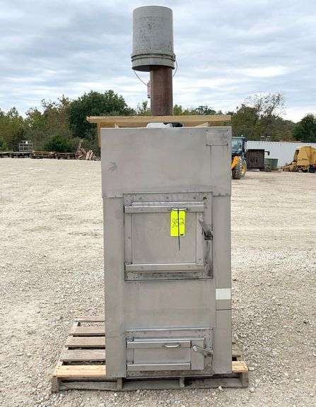 Hardy outside wood burning heater - Schneider Auctioneers LLC