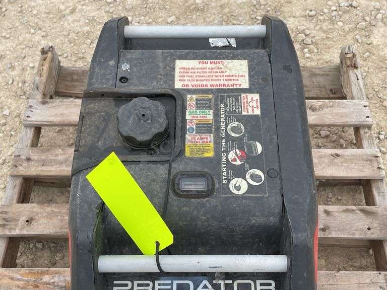 Predator 3500 inverter genertor - Schneider Auctioneers LLC
