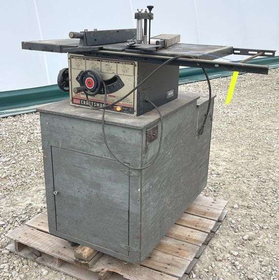Craftsman 10” table saw on stand - Schneider Auctioneers LLC