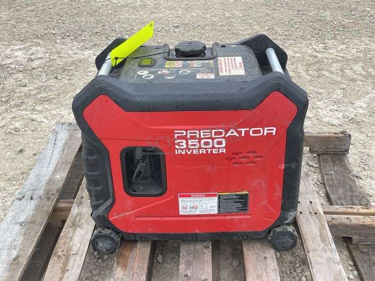 Predator 3500 inverter genertor - Schneider Auctioneers LLC