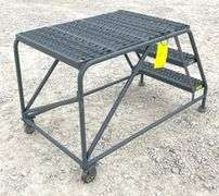 30" tall rolling steel work platform - Schneider Auctioneers LLC