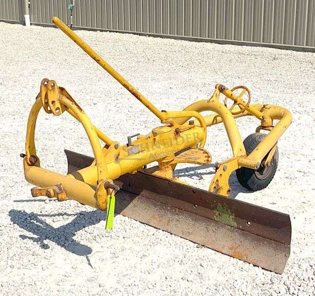 Danuser I-B 6' 3-pt grader blade w/ gauge wheel - Schneider Auctioneers LLC