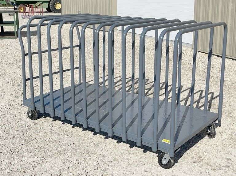 3'x6' rolling steel material cart - Schneider Auctioneers LLC