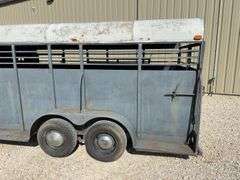 1976 SNCT 16' stock trailer - Schneider Auctioneers LLC
