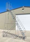13' rolling steel utility stairs - Schneider Auctioneers LLC