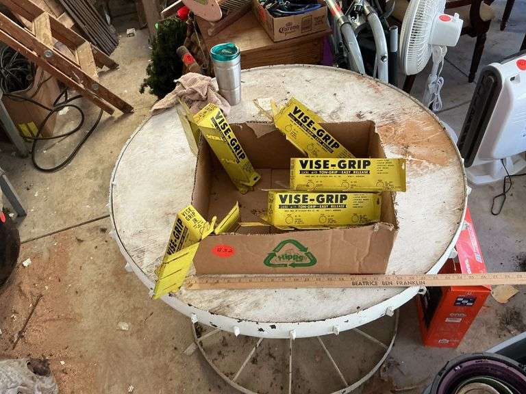 Five Vise-Grip metal display racks - SCHULTIS & SON, INC.