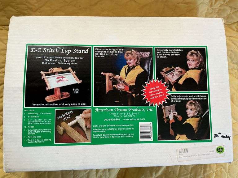 E-Z Stitch Lap Stand. Brand new & complete in original box. - SCHULTIS ...