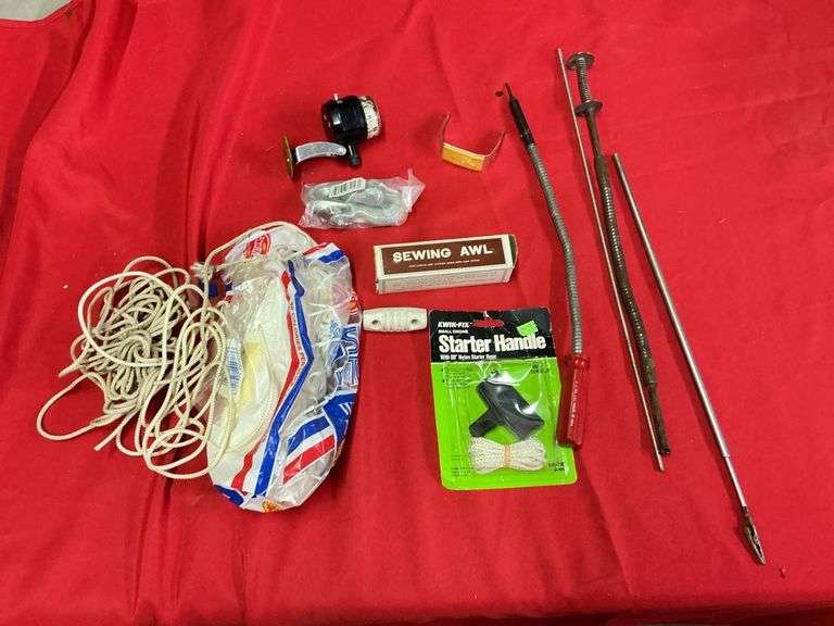 Rope grabbing tools sewing awl starter handle - SCHULTIS & SON, INC.