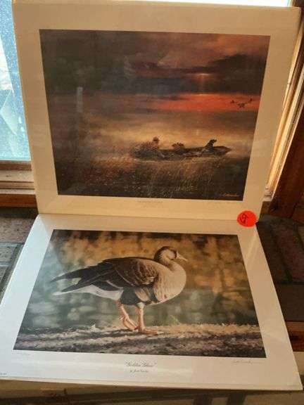 Two wildlife prints by Julie Crocker and Gene RONCKA - SCHULTIS & SON, INC.
