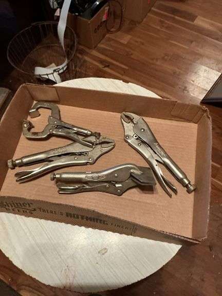 Three vise grips, one Blackhawk clamp - SCHULTIS & SON, INC.