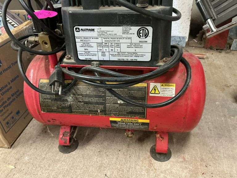 Air compressor by alltrade - SCHULTIS & SON, INC.