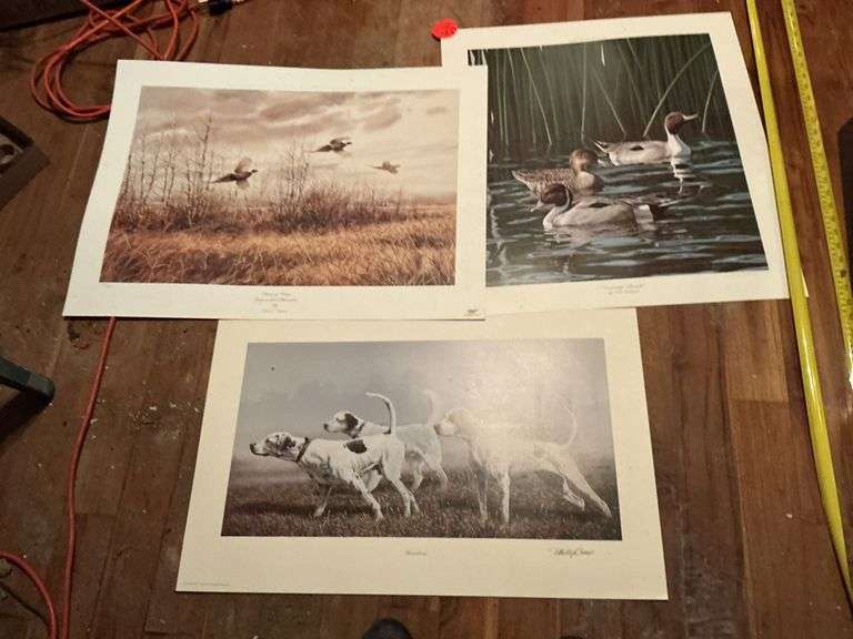 Three hunting prints Philip Crow And Neil Anderson Neil Dunn - SCHULTIS ...