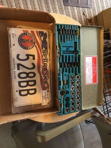 License plates and tap and die set - SCHULTIS & SON, INC.