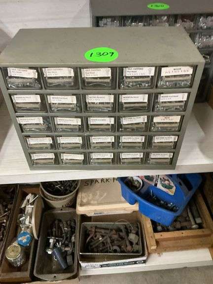 Organizer with screws, hardware, etc - SCHULTIS & SON, INC.