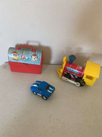 Fisher price little lunch box , train engine and race car - SCHULTIS ...