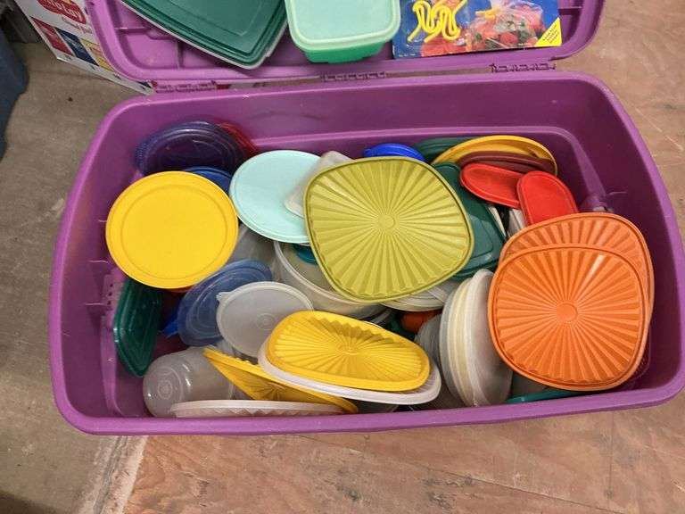 variety of Tupperware dishes with lids - SCHULTIS & SON, INC.