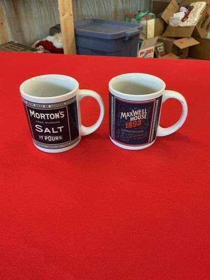 MORTON SALT advertising coffee mugs - SCHULTIS & SON, INC.