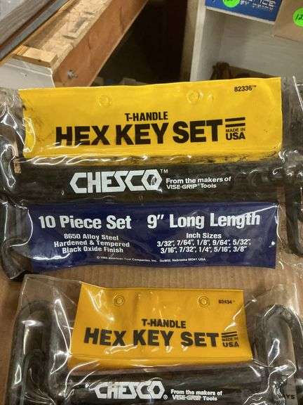 Standard and metric hex key sets - SCHULTIS & SON, INC.